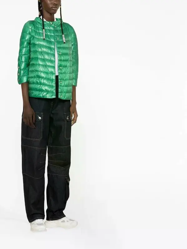 Herno Three-quarter Length Sleeves Puffer Jacket