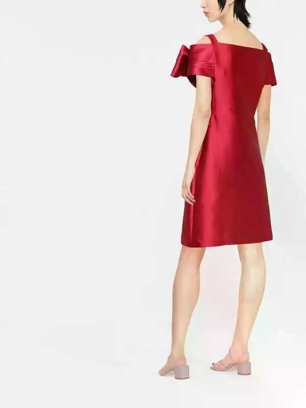 Alberta Ferretti Bow Detail Off-shoulder Dress