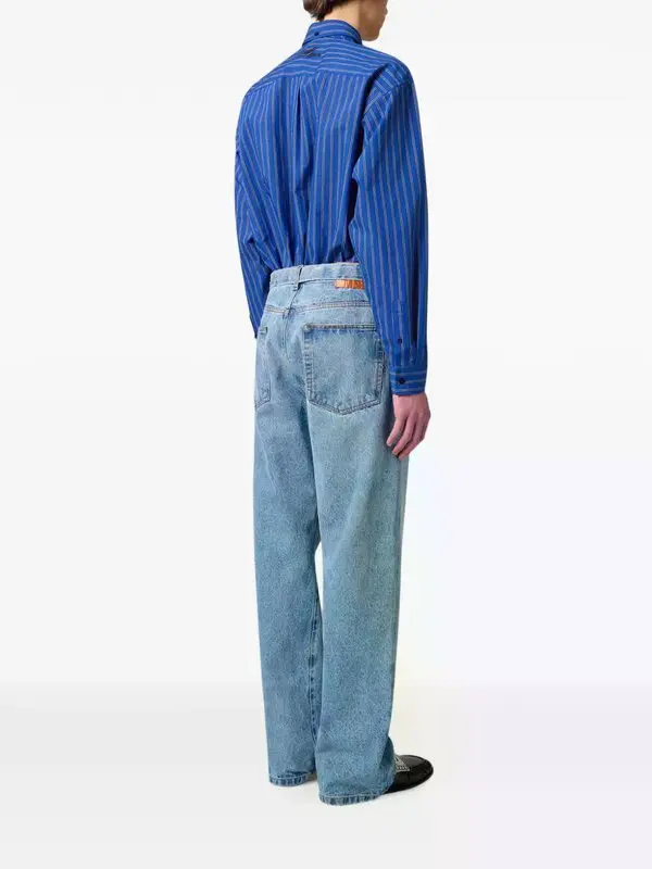 MSGM Tie-waist Straight-leg Jeans