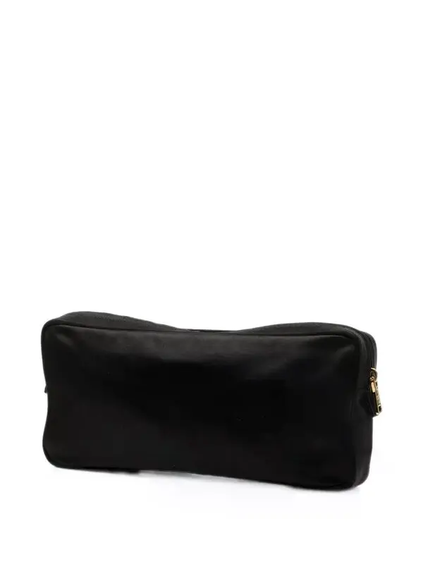 Prada 2013-2026 Satin Multi Zip Pouch Clutch Bag
