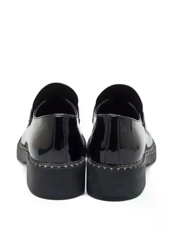 Prada Triangle Logo Platform Loafers