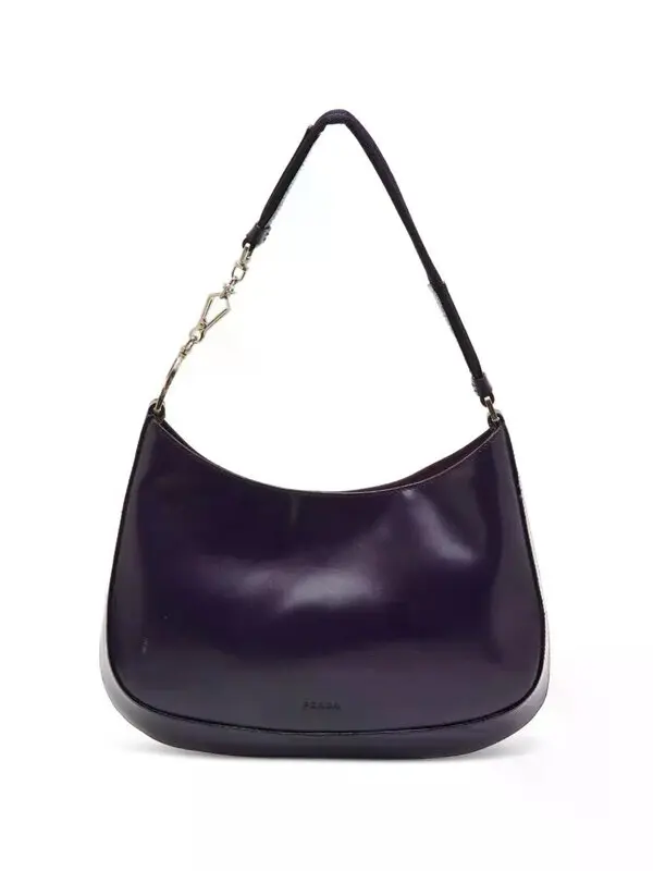 Prada Spazzolato Cleo Tote Bag - Purple