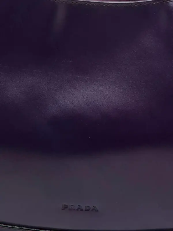 Prada Spazzolato Cleo Tote Bag - Purple