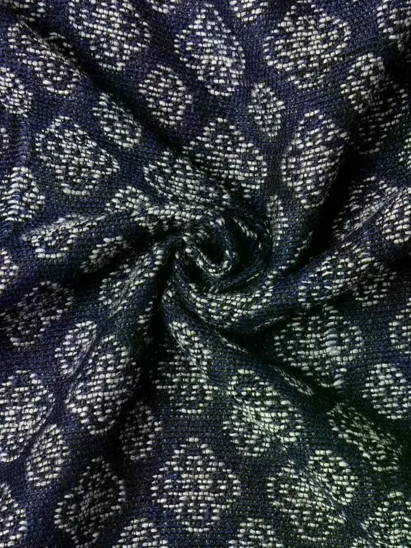 HACKETT LONDON Tile-patterned Fringed Scarf