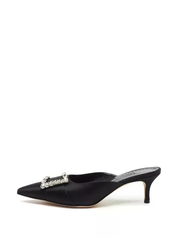 Manolo Blahnik Ramimu Crystal-embellished Mules