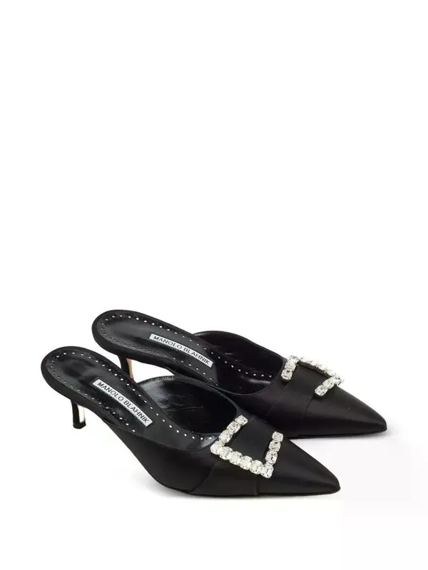 Manolo Blahnik Ramimu Crystal-embellished Mules