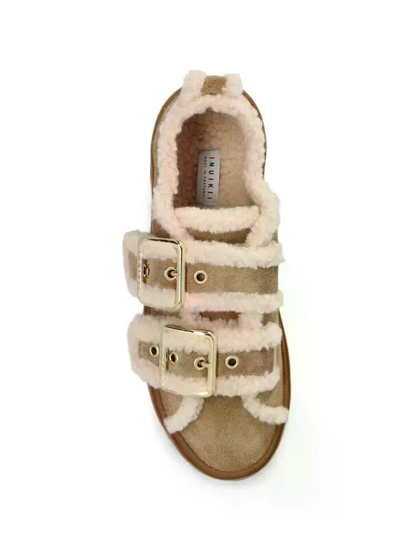Inuikii Shearling-trim Buckle Trainers