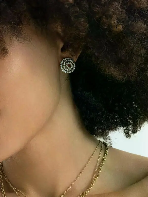 SYLVA & CIE Swirl Diamond Earrings