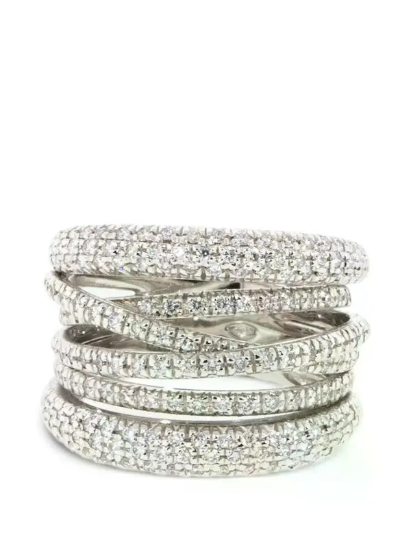 Sidney Garber Scribble Diamond Ring