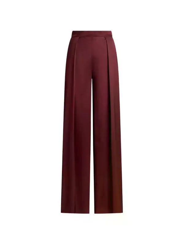 Polo Ralph Lauren Pleated Palazzo Trousers - Red