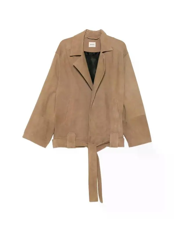 Khaite Alder Belted Jacket - Neutrals