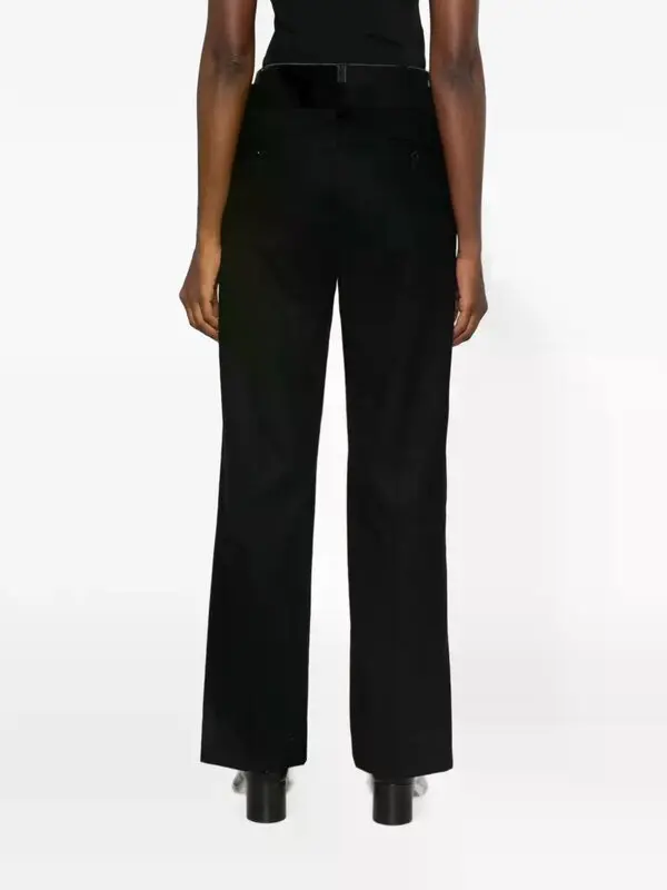 Sacai Belted Wide-leg Trousers