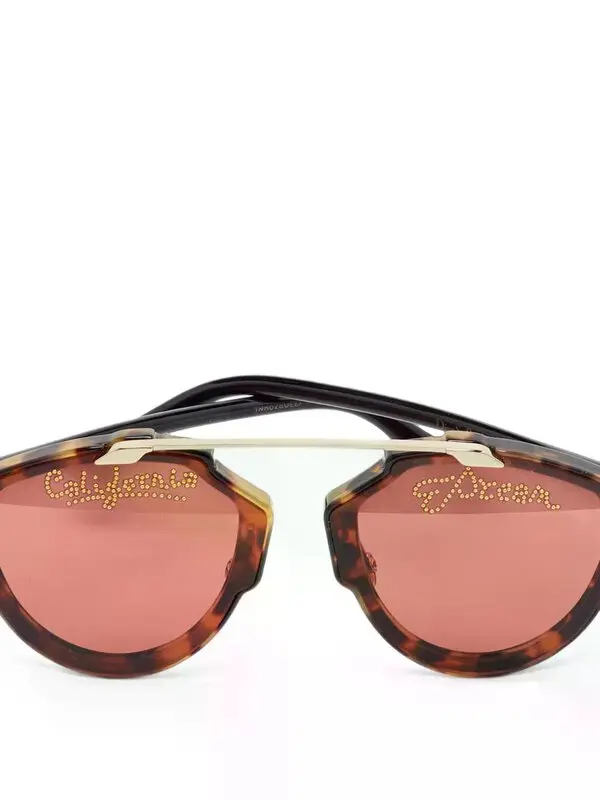 Dior Pilot-frame Sunglasses - Brown