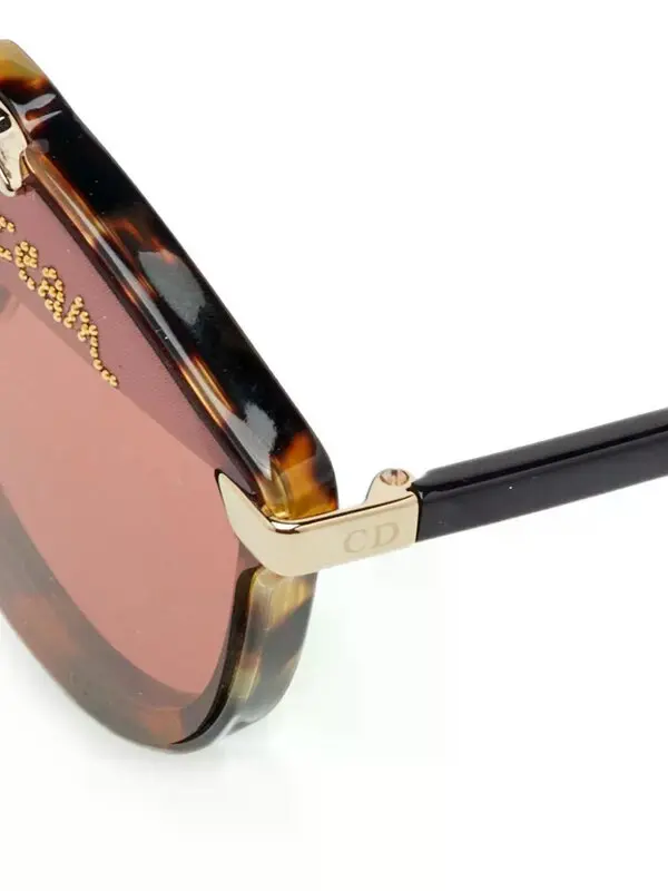 Dior Soreal California Edition Pilot-frame Sunglasses - Brown