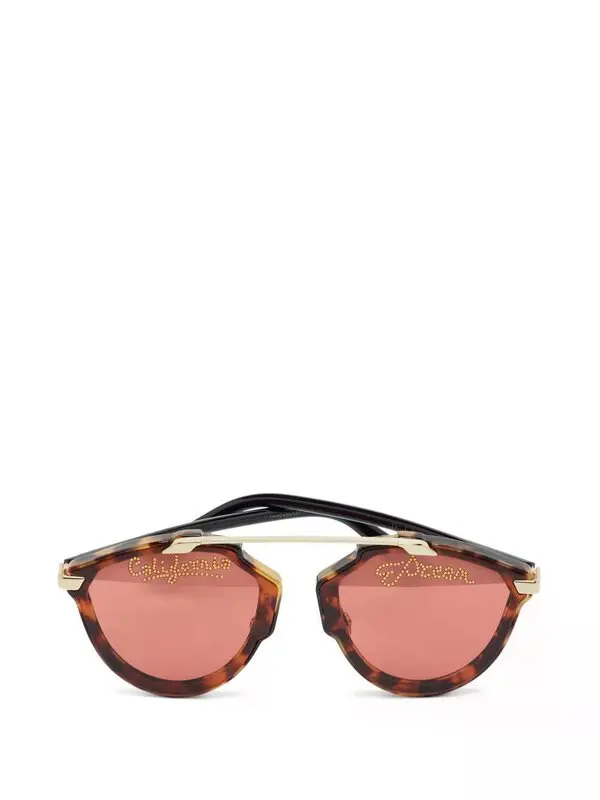 Dior Pilot-frame Sunglasses - Brown