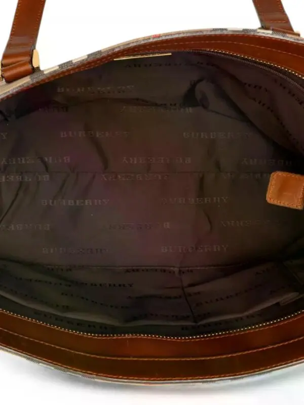 Burberry Haymarket Check Canvas Handbag