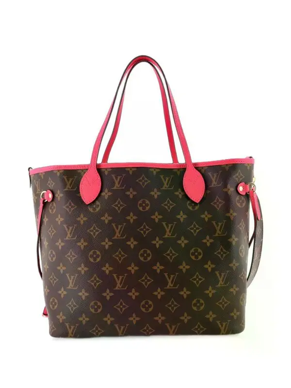 LOUIS VUITTON Neverfull Bandouliere Inside Out Monogram Canvas And Textile Mm Tote Bag