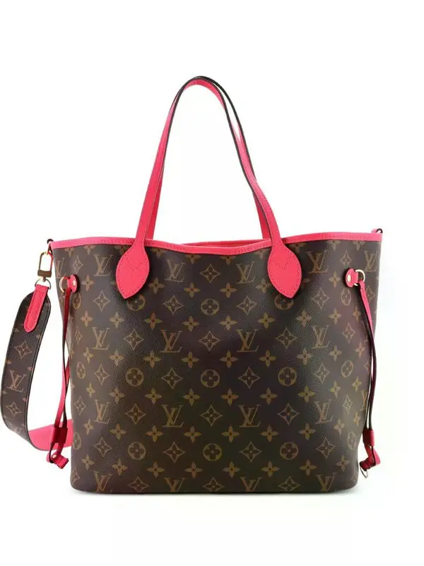 LOUIS VUITTON Neverfull Bandouliere Inside Out Monogram Canvas And Textile Mm Tote Bag - Brown