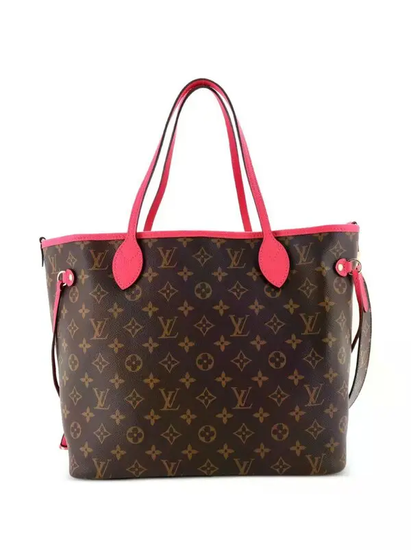 LOUIS VUITTON Neverfull Bandouliere Inside Out Monogram Canvas And Textile Mm Tote Bag - Brown