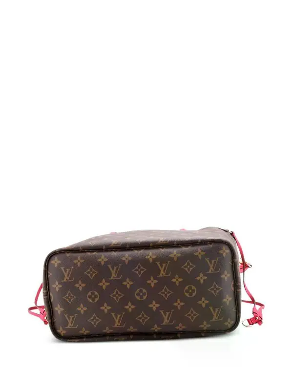 LOUIS VUITTON Neverfull Bandouliere Inside Out Monogram Canvas And Textile Mm Tote Bag - Brown