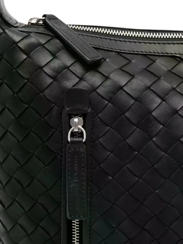 Officine Creative Woven Leather Shoulder Bag