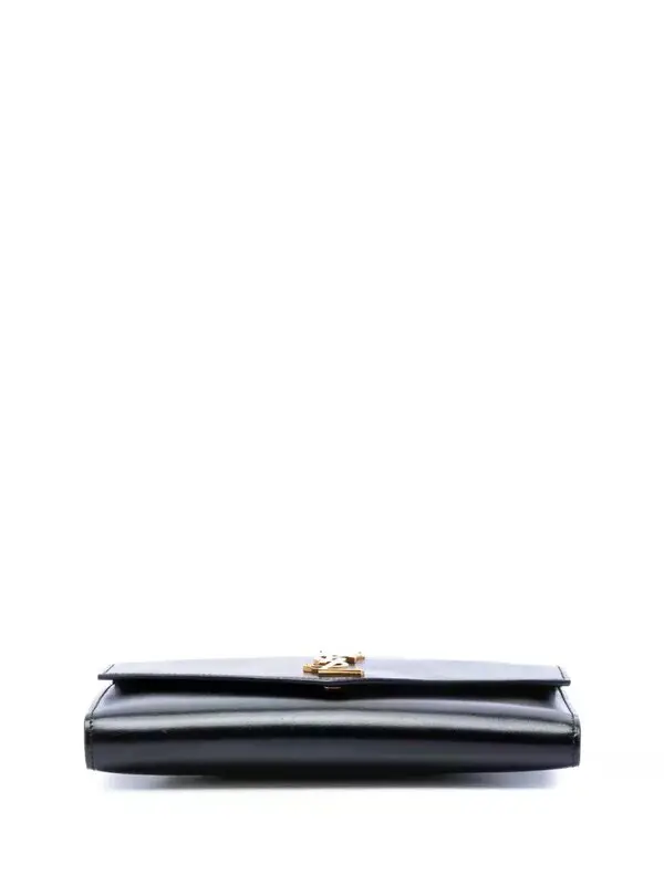 Saint Laurent Smooth Calfskin Monogram Uptown Clutch Bag