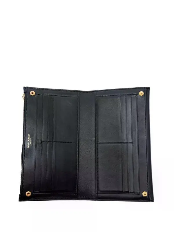 Saint Laurent Smooth Calfskin Monogram Uptown Clutch Bag