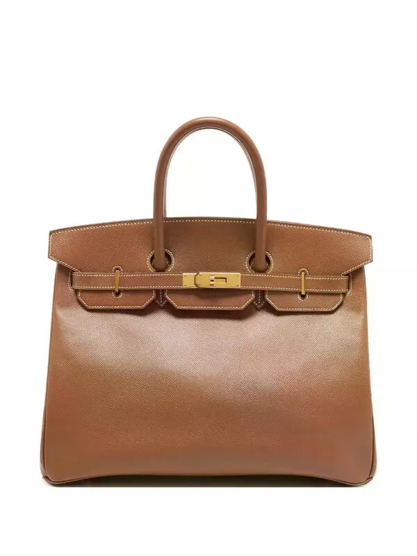 Hermès 35 Birkin Courchevel Tote Bag - Brown