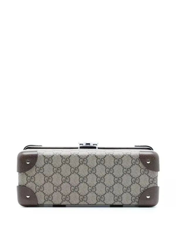 Gucci 2000-2015 Gg Supreme Bamboo Vanity Bag Satchel
