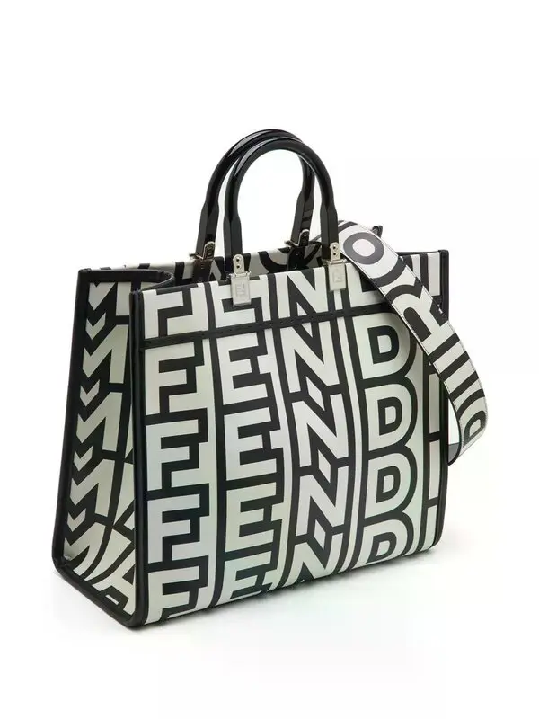 Fendi X Marc Jacobs Sunshine Logo Print Handbag