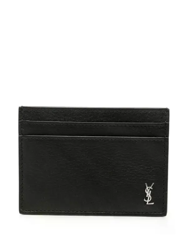 Saint Laurent Tiny Cassandre Grained Leather Cardholder