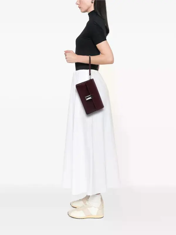 Prada 2000-2013 Saffiano Push Lock Clutch Bag