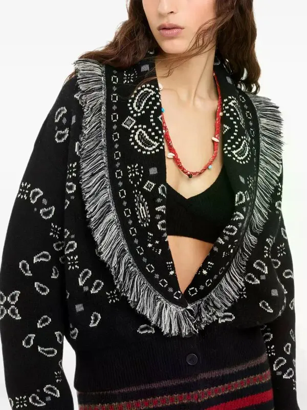 Alanui Bead-embellished Bandana-print Necklace
