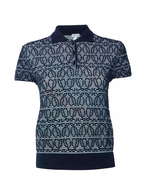 Loewe Anagram Jacquard Polo T-shirt