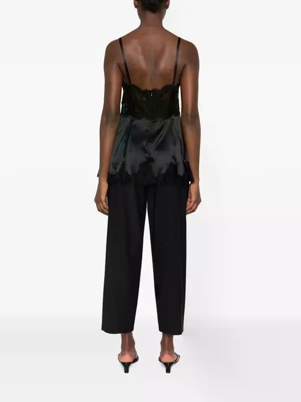 Dolce & Gabbana Lace-trim Satin Top