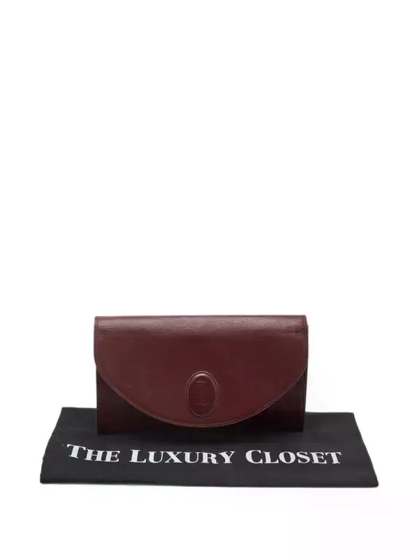Cartier Must De Oval Emblem Clutch Bag