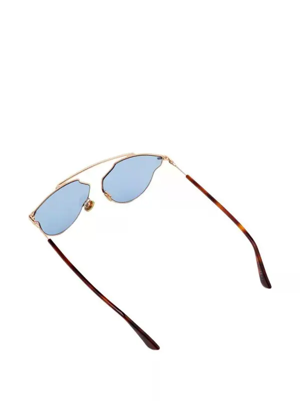 Dior Sorealpop Geometric-frame Sunglasses - Gold