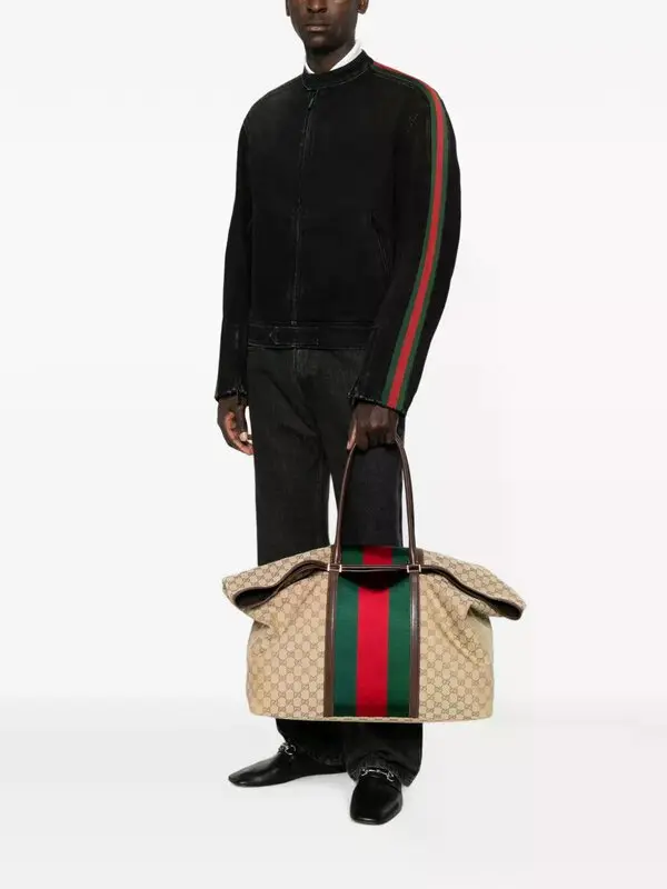 Gucci Web-stripe Luggage Bag