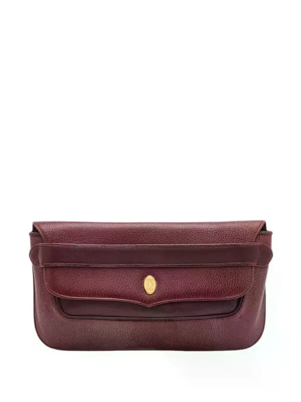 Cartier Must De Grained Leather Clutch Bag