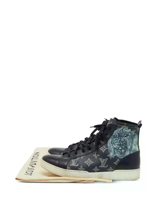 LOUIS VUITTON Chapman Monogram Savane High-top Sneakers