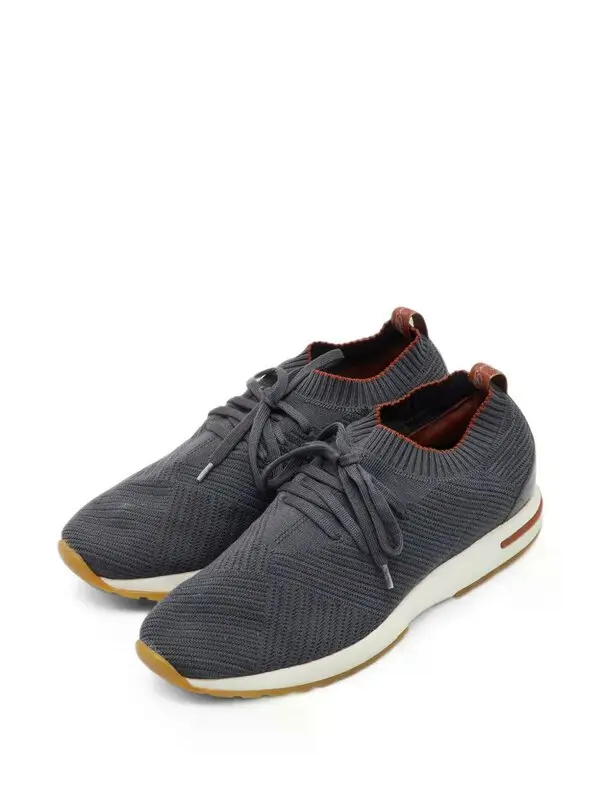 Loro Piana 360 Lp Flexy Walk Knit-texture Low-top Sneakers