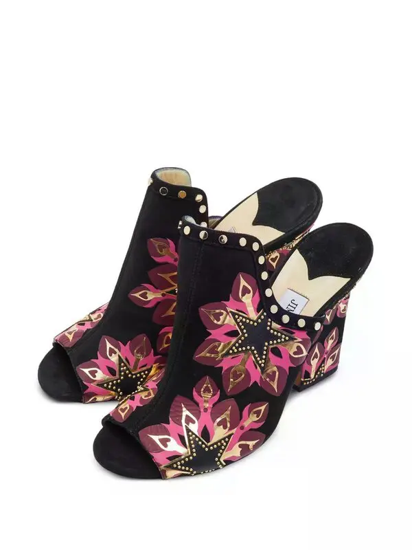 JIMMY CHOO Mahi Leather Heeled Mules