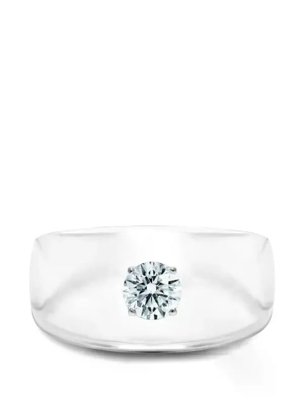SOLO FOR DIAMONDS Diamond-embellished Chunky Ring