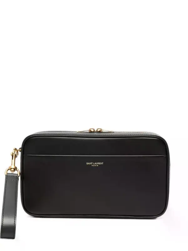 Saint Laurent Paris Smooth Leather Clutch Bag
