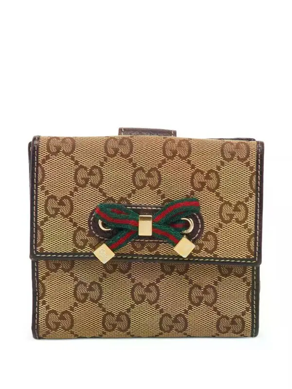 Gucci Princy Gg Canvas Wallet - Neutrals
