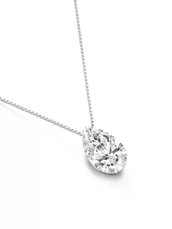 SOLO FOR DIAMONDS Pear-cut Diamond-embellished Necklace