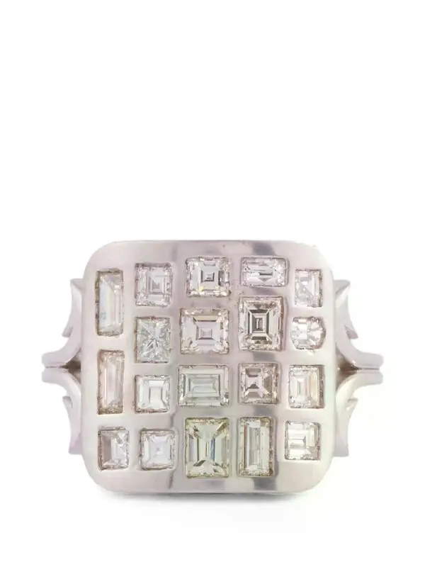 SYLVA & CIE Ten Table Diamond Ring - Silver