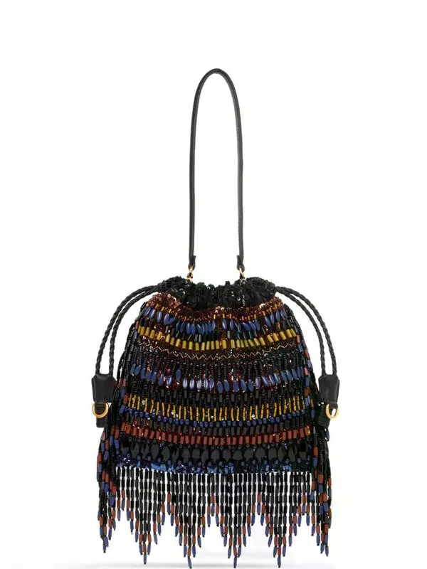 Etro Small Kalispera Bag With Sequins And Beads - Black