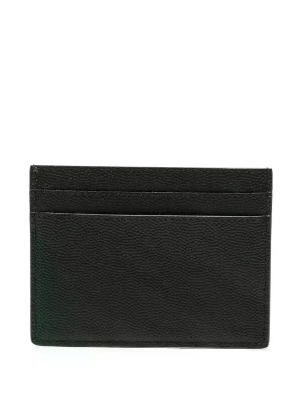 Saint Laurent Grain De Poudre Leather Card Holder