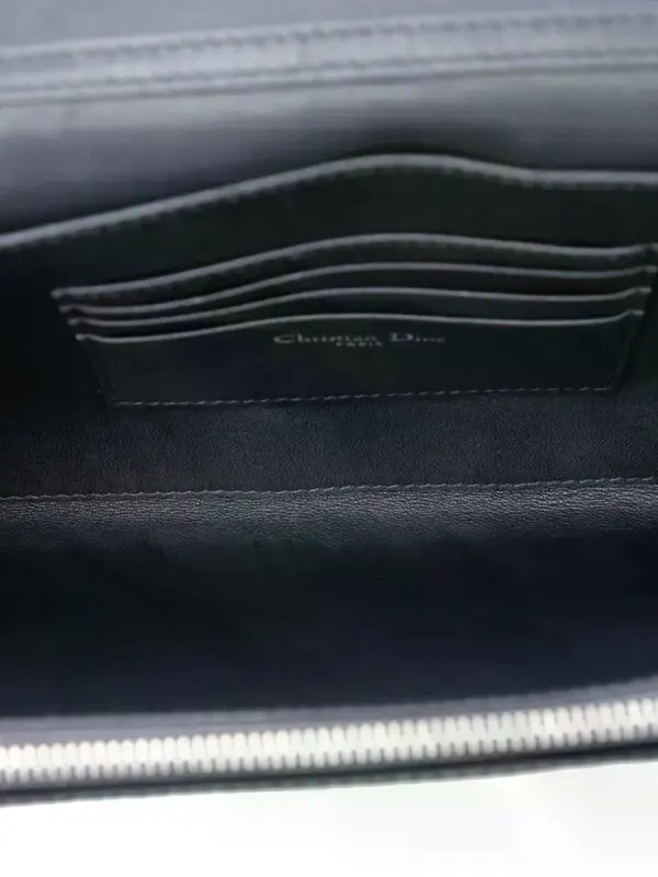 Dior 2016 Metallic Leather Shadow Soft Pouch On Chain Crossbody Bag